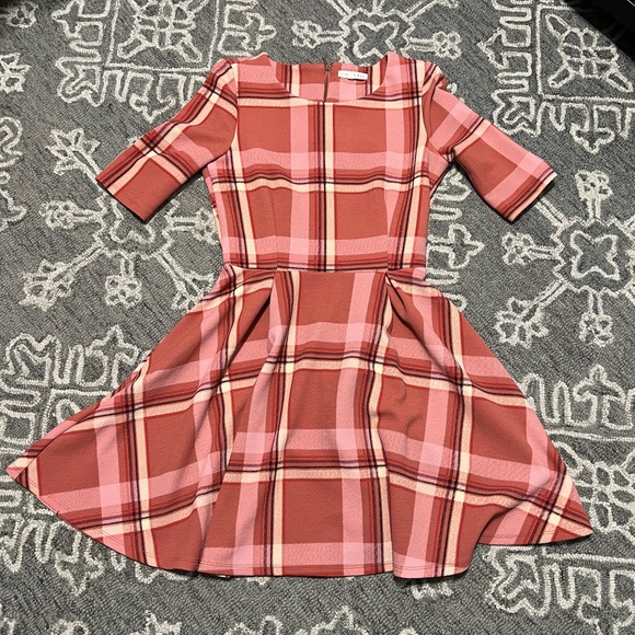 Copper Key | Dresses | Copper Key Pink Plaid Dress | Poshmark